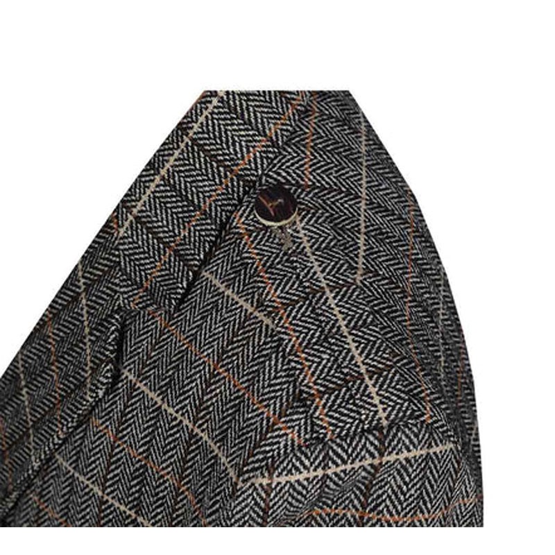 Scottish Dress Brown Check Argyll Jacket and Waistcoat