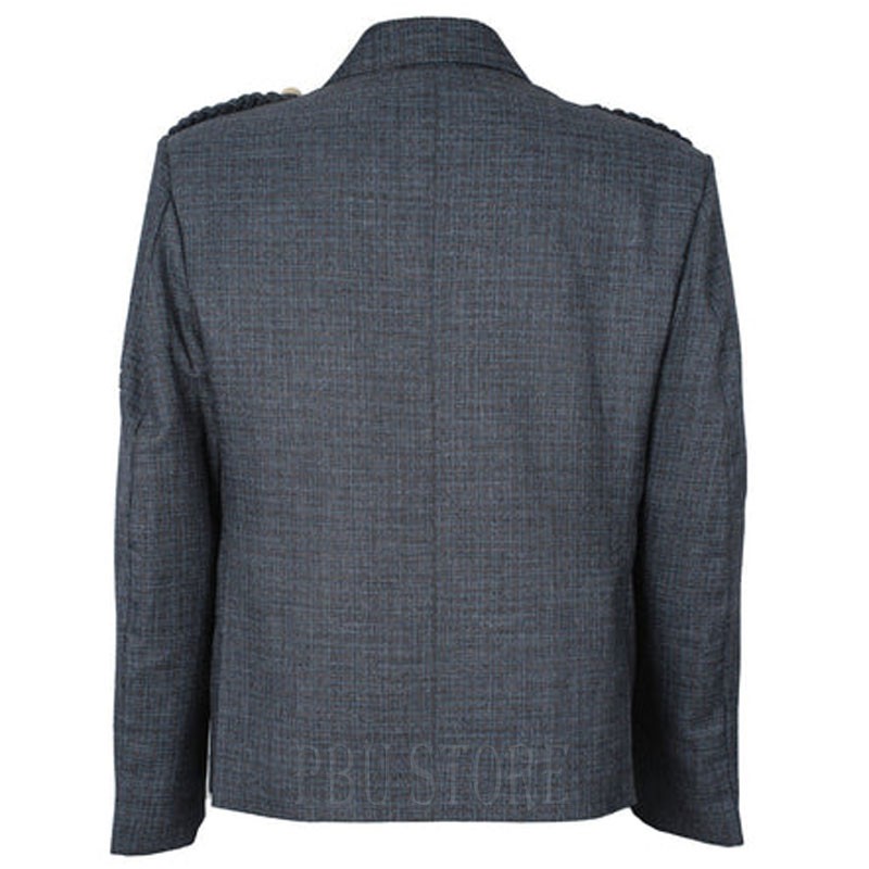 Elegant Scottish Heritage Wear Blue Crail Kilt Jacket and Waistcoat
