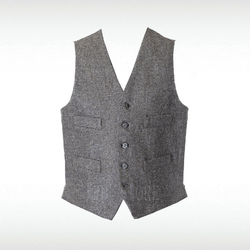 Coffee Crail Tweed Kilt Jacket for Highland Celebrations with Waistcoat