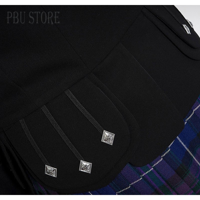 Custom Fit Men's Sheriffmuir Doublet Kilt Jacket and Waistcoat