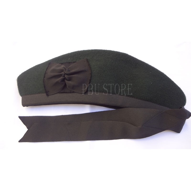 Pipers Drummers Plain Special Forces Green Glengarry Hat