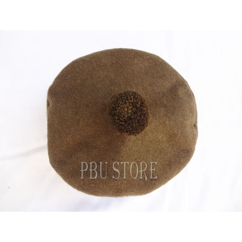 Premium Pipers Drummers Plain UK Brown Tam O'shanter Balmoral Hat