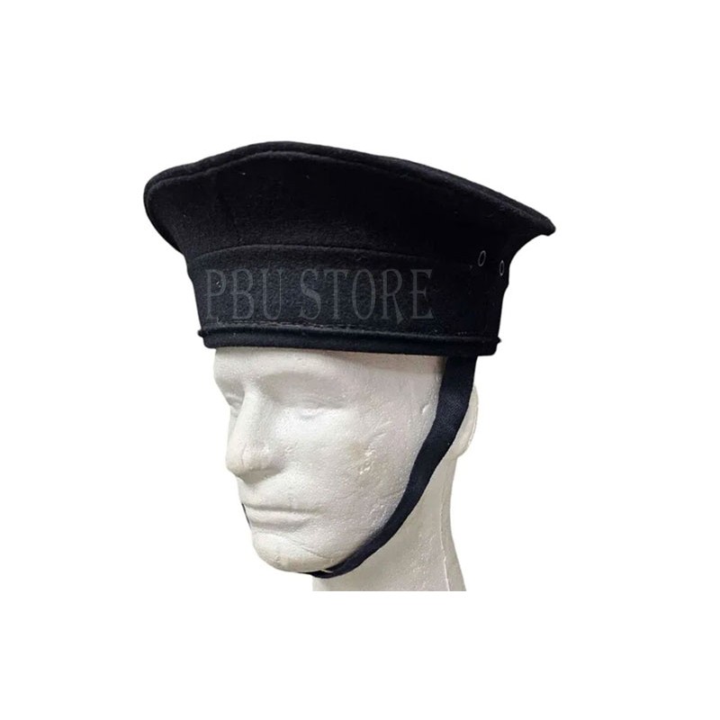 WW2 British Royal Navy Horn Pipe Sailor Blue Hat