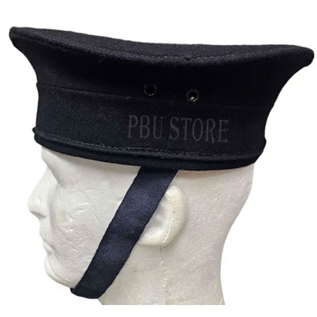 WW2 British Royal Navy Horn Pipe Sailor Blue Hat