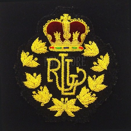 Ralph Lauren Gold Bullion Wire Hand Embroidered Pocket Patch