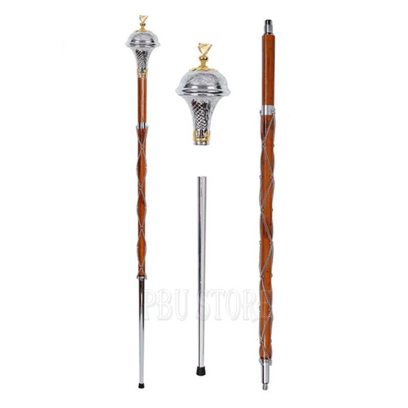 Highland Pipe Band Drum Major Mace Parade Staff