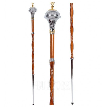 Highland Pipe Band Drum Major Mace Parade Staff