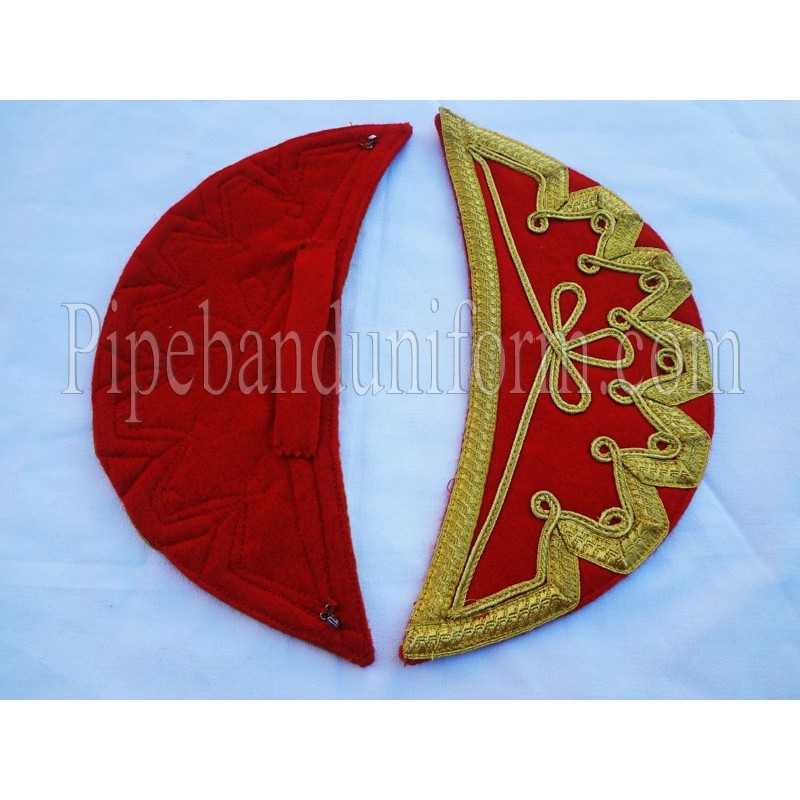 Red Doublet Shoulder Shells - Wings - Epaulettes