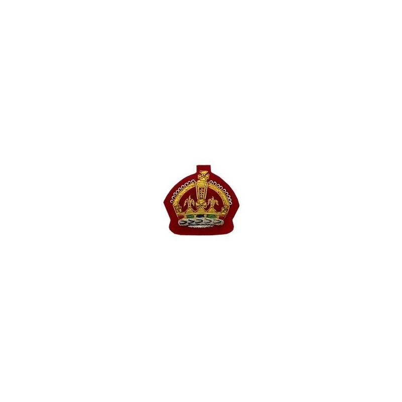 Hand Embroidered King Crown Badge
