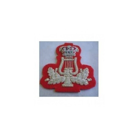 Hand Embroidered Band Lyre Arm Badge