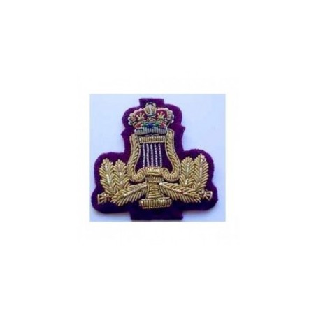 Hand Embroidered Band Lyre Arm Badge