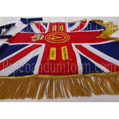 Blue Union Jack Hand Embroidered Banner