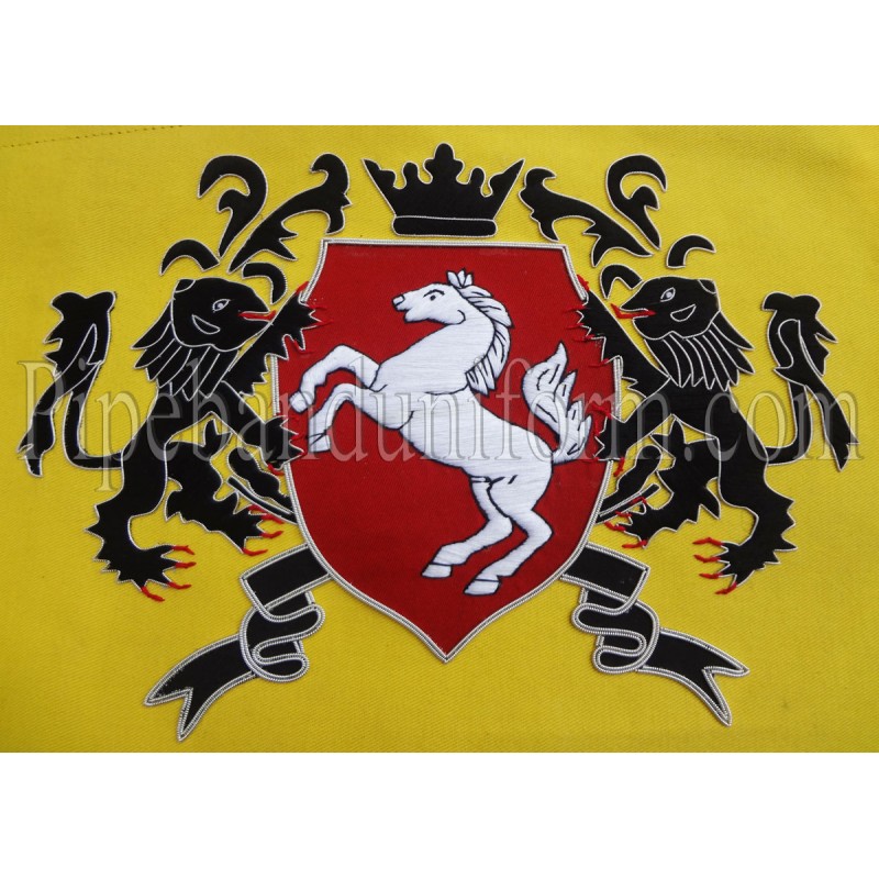 Gold Pipe Band Custom Made Banner