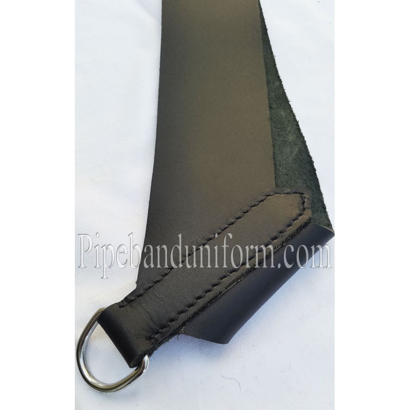 Black Leather Drummer Cross Belt
