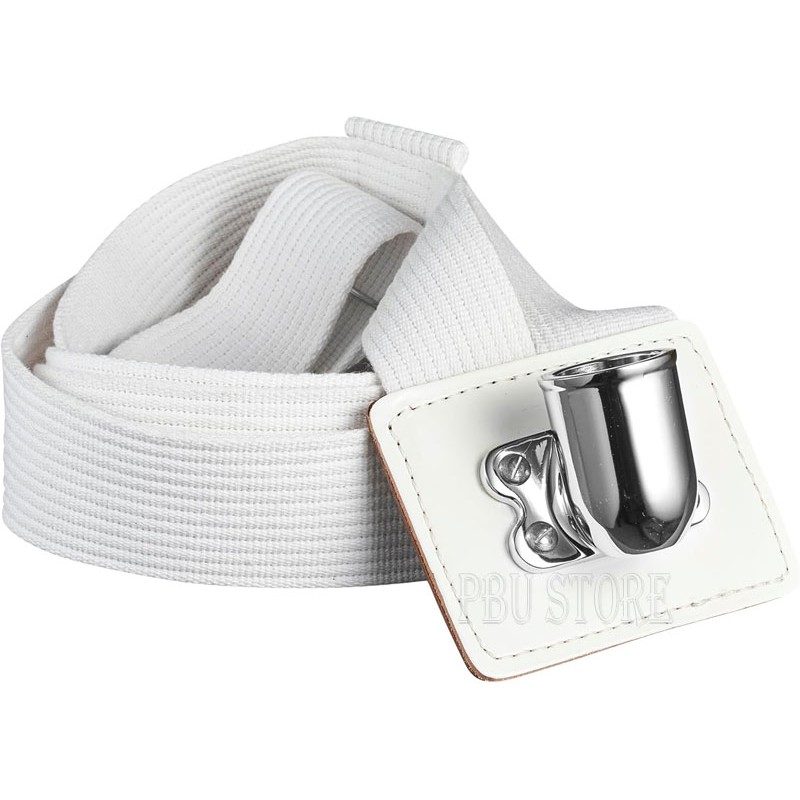 White Web Honor Guard Parade Flag Carrier Belt
