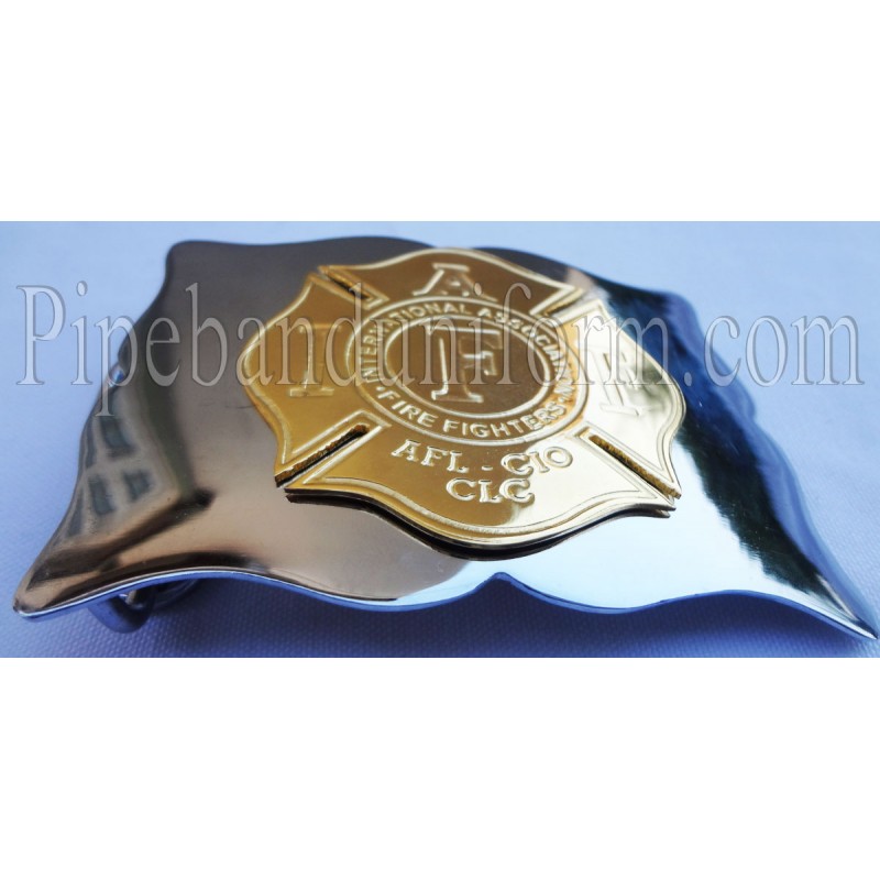 Fireman's Maltese Cross Waist Belt Buckle