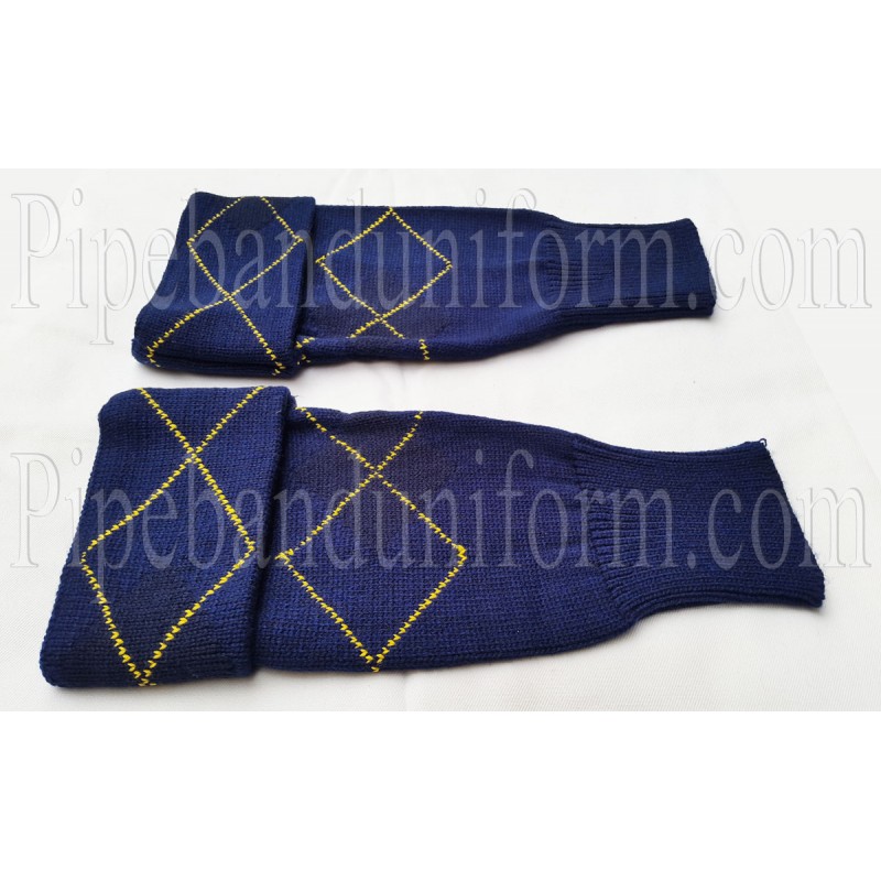 Black & Blue Highland Drum Major Hose Tops