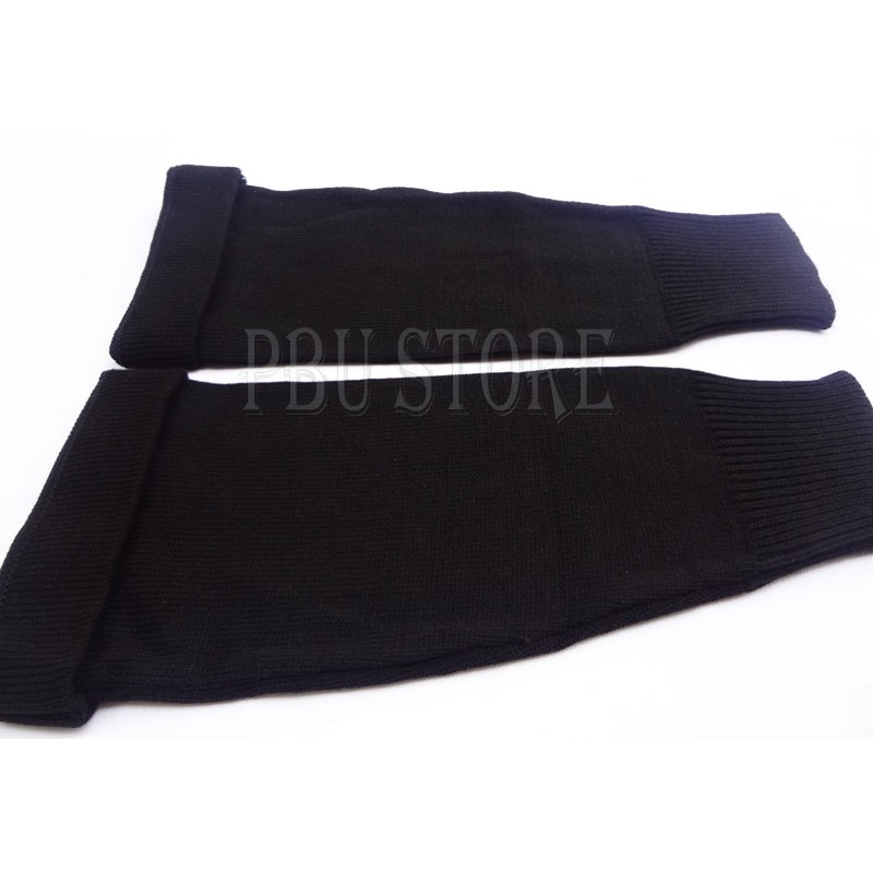 Black Plain Pipe Band Hose Tops - Half Hoses