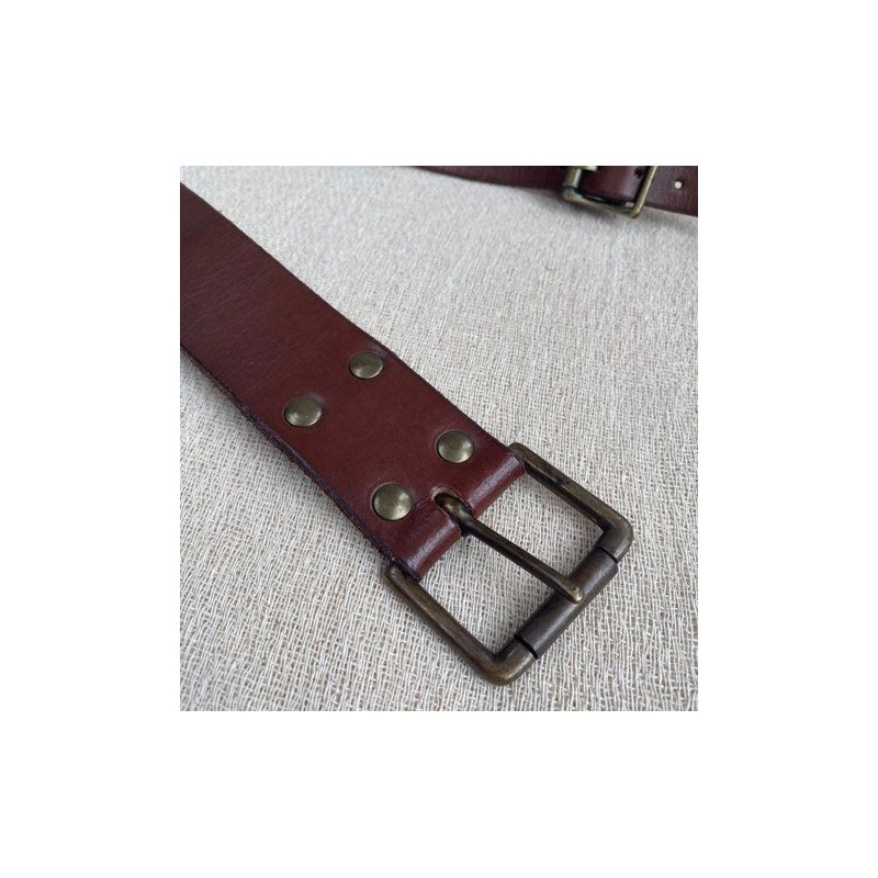 Brown Leather Saxon Viking Medieval Re-enactment Costume Sword Belt