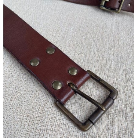 Brown Leather Saxon Viking Medieval Re-enactment Costume Sword Belt